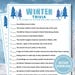 Winter Fact or Fiction Trivia Game: Printable Holiday Activity (digital ...