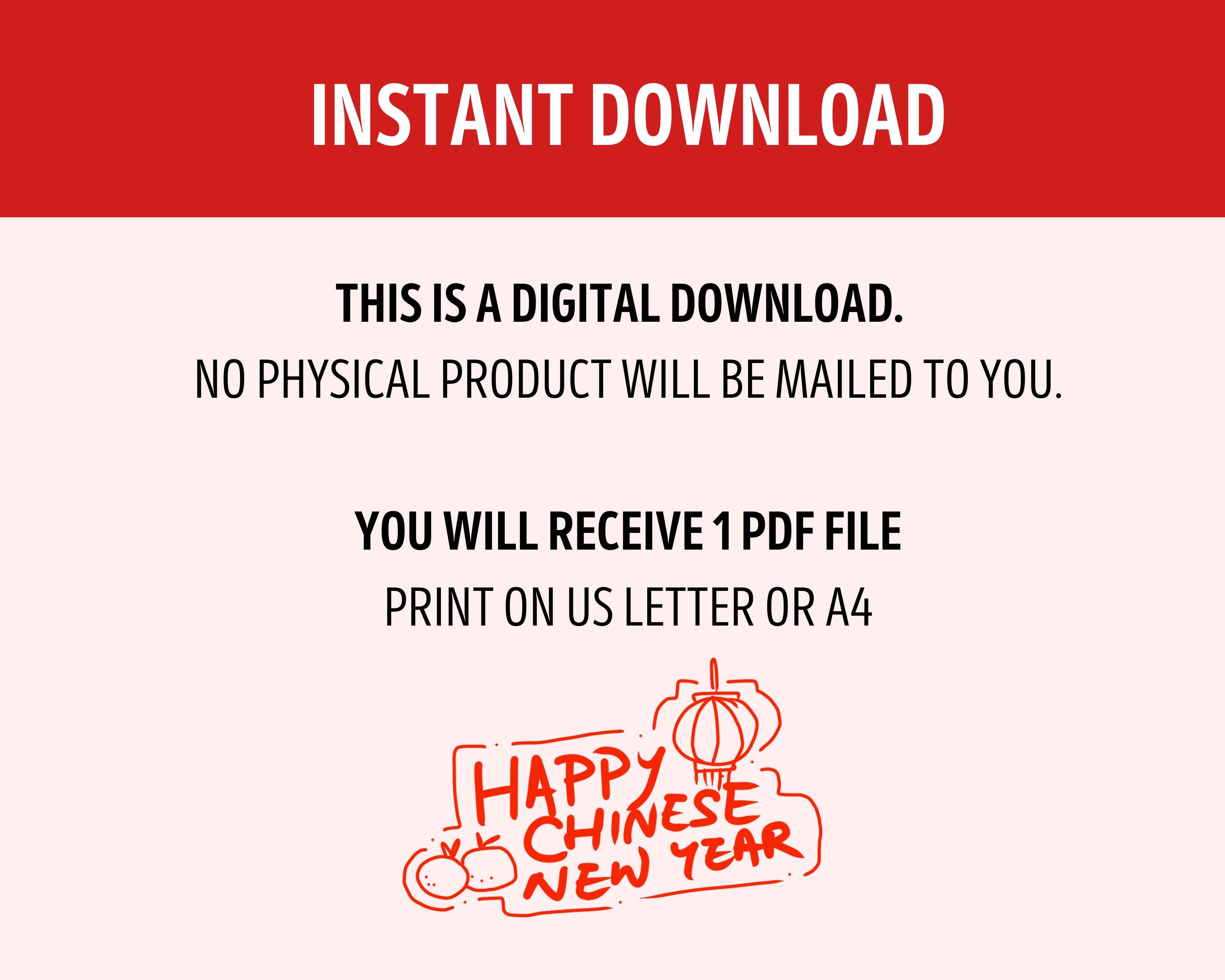 Kids Lunar New Year Scavenger Hunt Game (digital Download) - Etsy