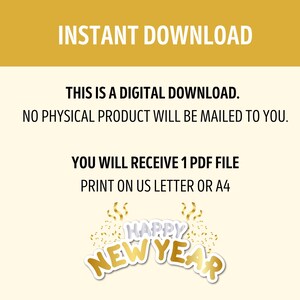 Kids New Year's Eve Scavenger Hunt Game (printable Digital Download) - Etsy
