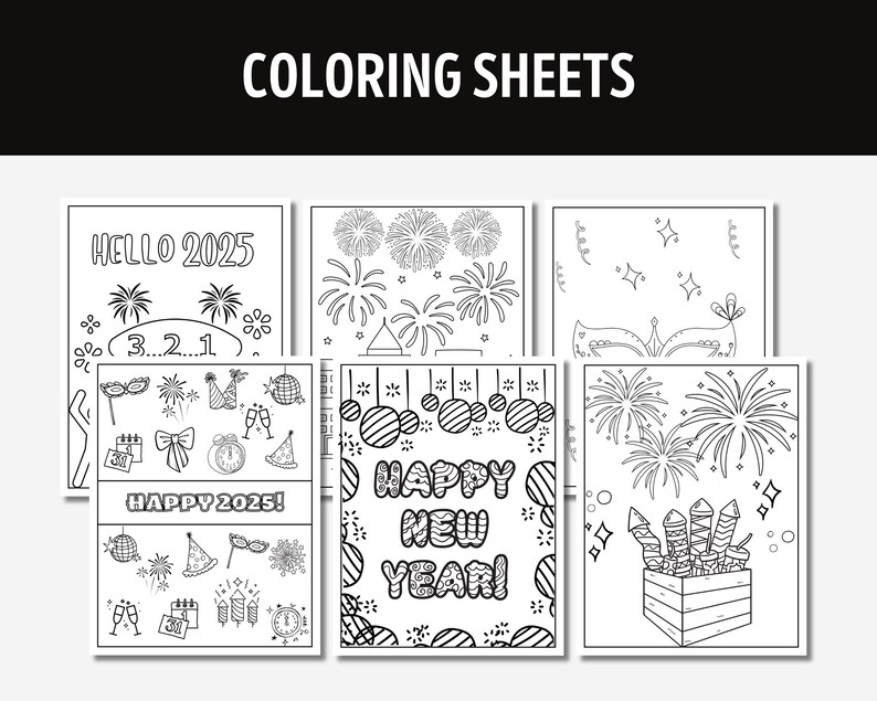Kid New Years Activity 2025 | Printable New Year's Game | New Year's ...