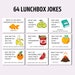 64 Kids Lunchbox Jokes Printable: School Riddles (digital Download) - Etsy