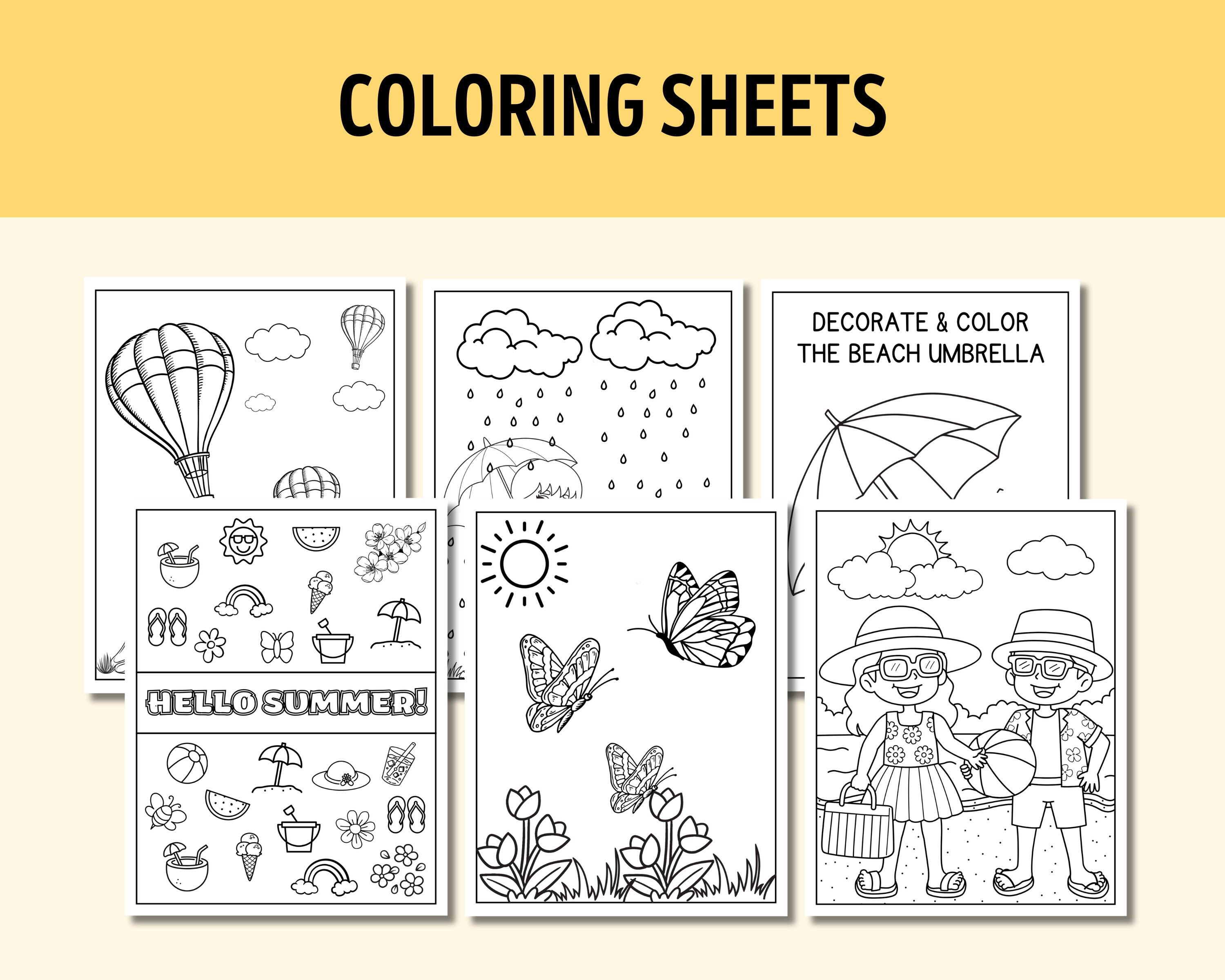 Kids Summer Printable Activity Bundle Digital Download Games Summer ...