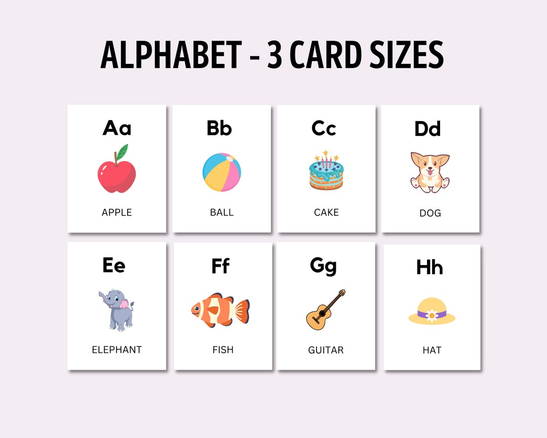 ABC Flashcards Printable: Montessori Preschool Letters (digital ...