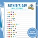 Father's Day Emoji Pictionary Game: Printable Party Game (digital ...