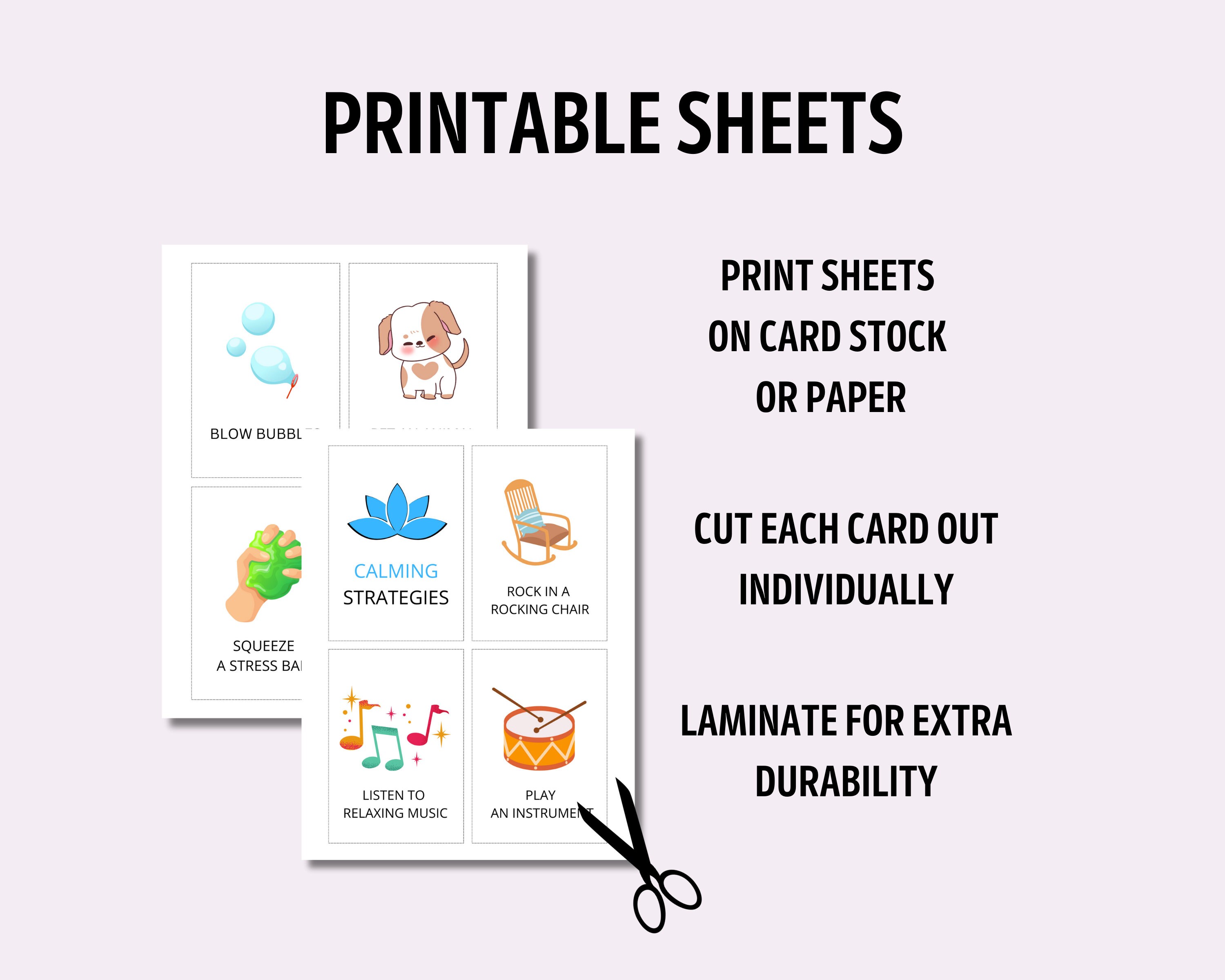 Kids Calming Strategies Flashcards: Emotion Regulation (digital ...