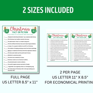 Christmas Fact or Fiction Game | Printable Christmas Game Digital ...