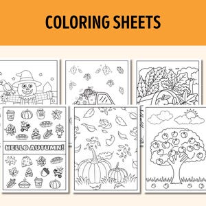 Kids Fall Activity Bundle: Autumn Games & Coloring Pages (digital ...