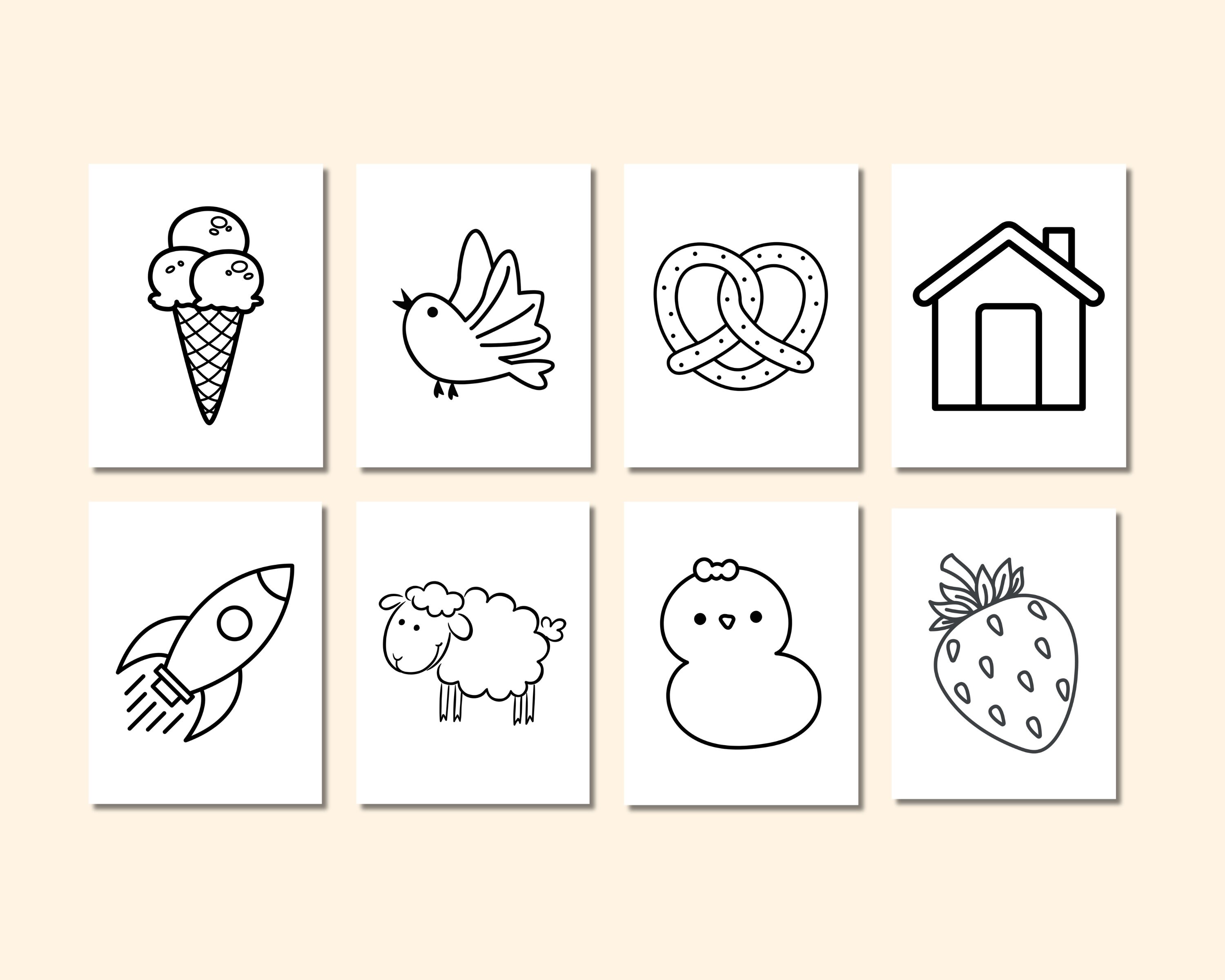 100 Printable Preschool Coloring | Toddler Coloring | Toddler ...