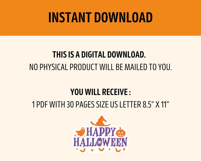 Kids Halloween Activity Bundle: Games, Puzzles, Coloring (digital ...