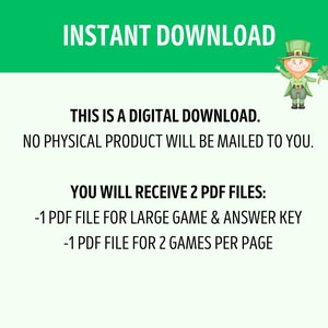 St. Patrick's Emoji Pictionary Game: Printable Party Activity (digital ...