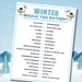 Winter This or That Game | Printable Winter Digital Download | "what ...