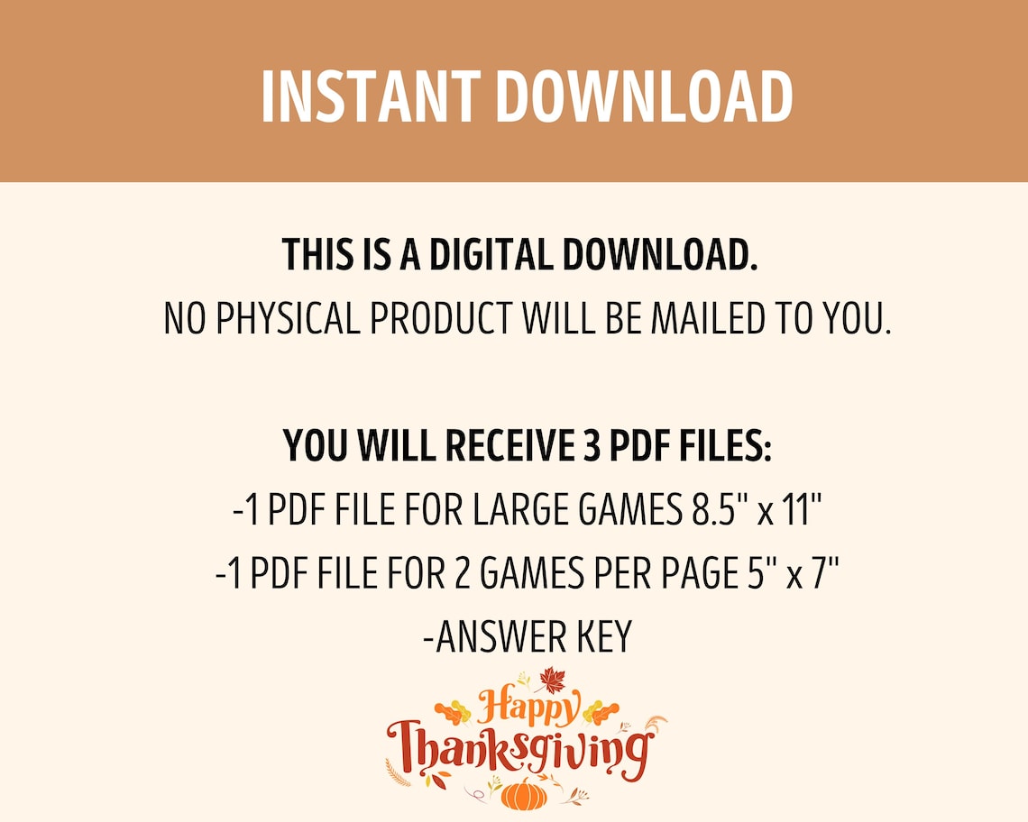 Thanksgiving Fact or Fiction Game | Printable Thanksgiving Game Digital ...