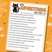 Halloween Superstition Trivia Game: Printable Party Activity (digital ...