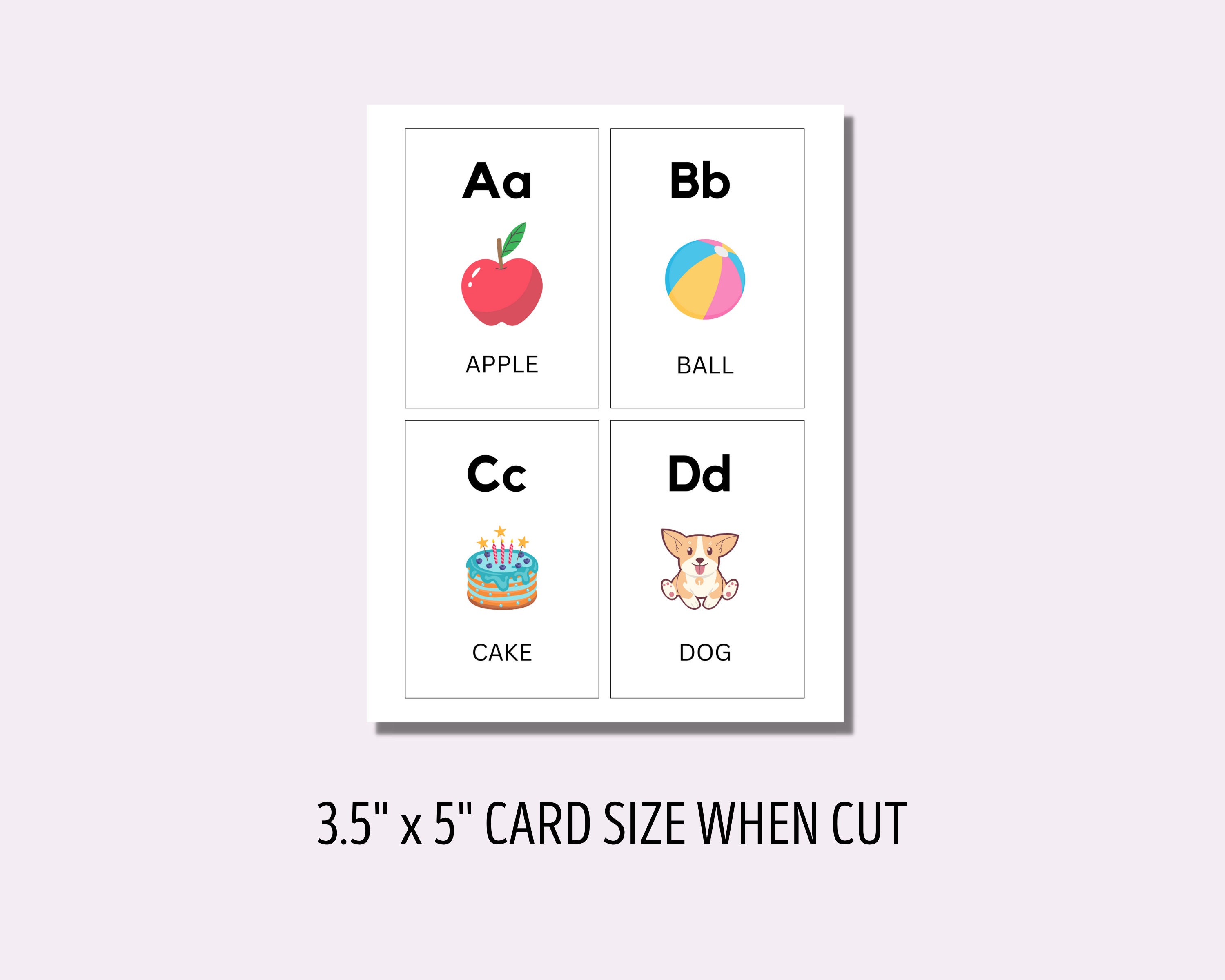 ABC Flashcards Printable: Montessori Preschool Letters (digital ...