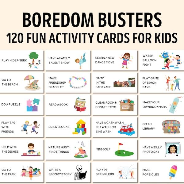 Boredom Buster - Etsy