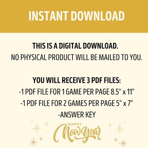 New Year's Eve Word Scramble Game: Fun for Kids & Adults (digital ...