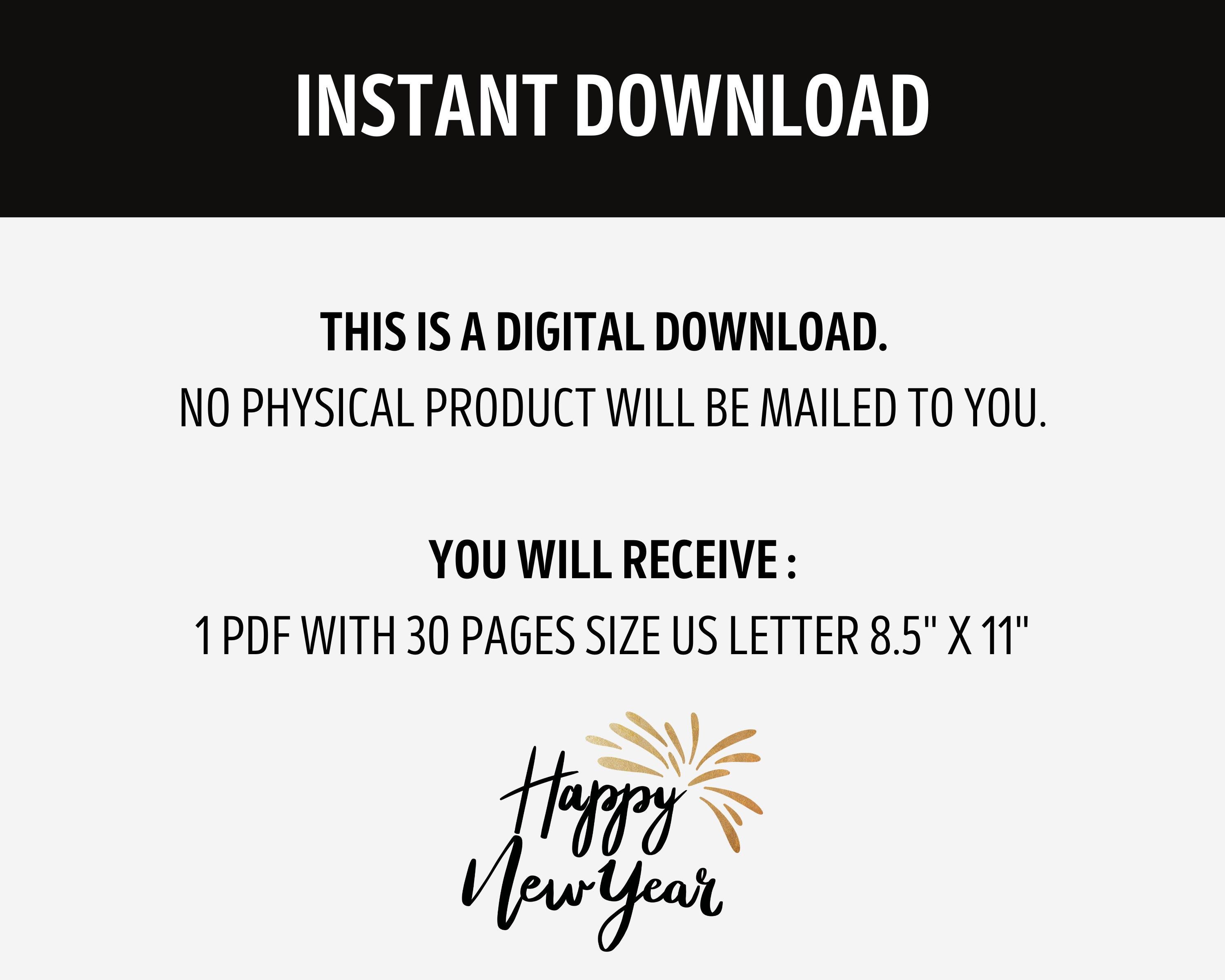 Kid New Years Activity 2025 | Printable New Year's Game | New Year's ...