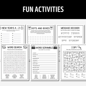 Kid New Years Activity 2025 | Printable New Year's Game | New Year's ...
