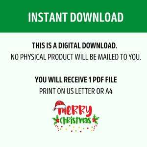 Kids Christmas Scavenger Hunt: Printable Holiday Game (digital Download ...