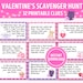 Valentine's Scavenger Hunt Riddles: 32 Clue Cards (PDF Download) - Etsy