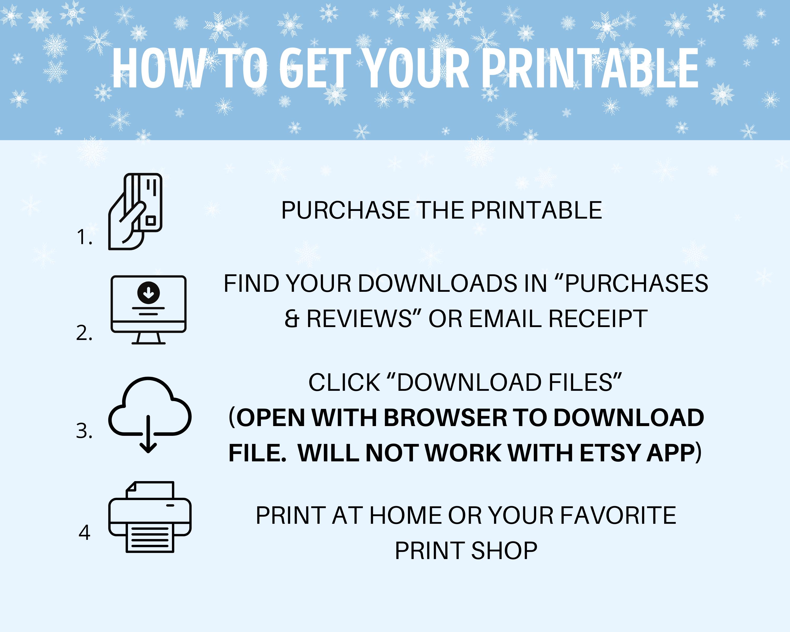 Winter Scattergories Game: Family Printable Activity (digital Download ...