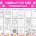 Kids Spring Printable Activity Bundle Digital Download Games Spring ...