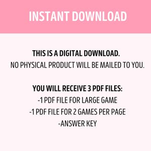 Valentine's Candy Match Game | Printable Valentine Games Digital ...