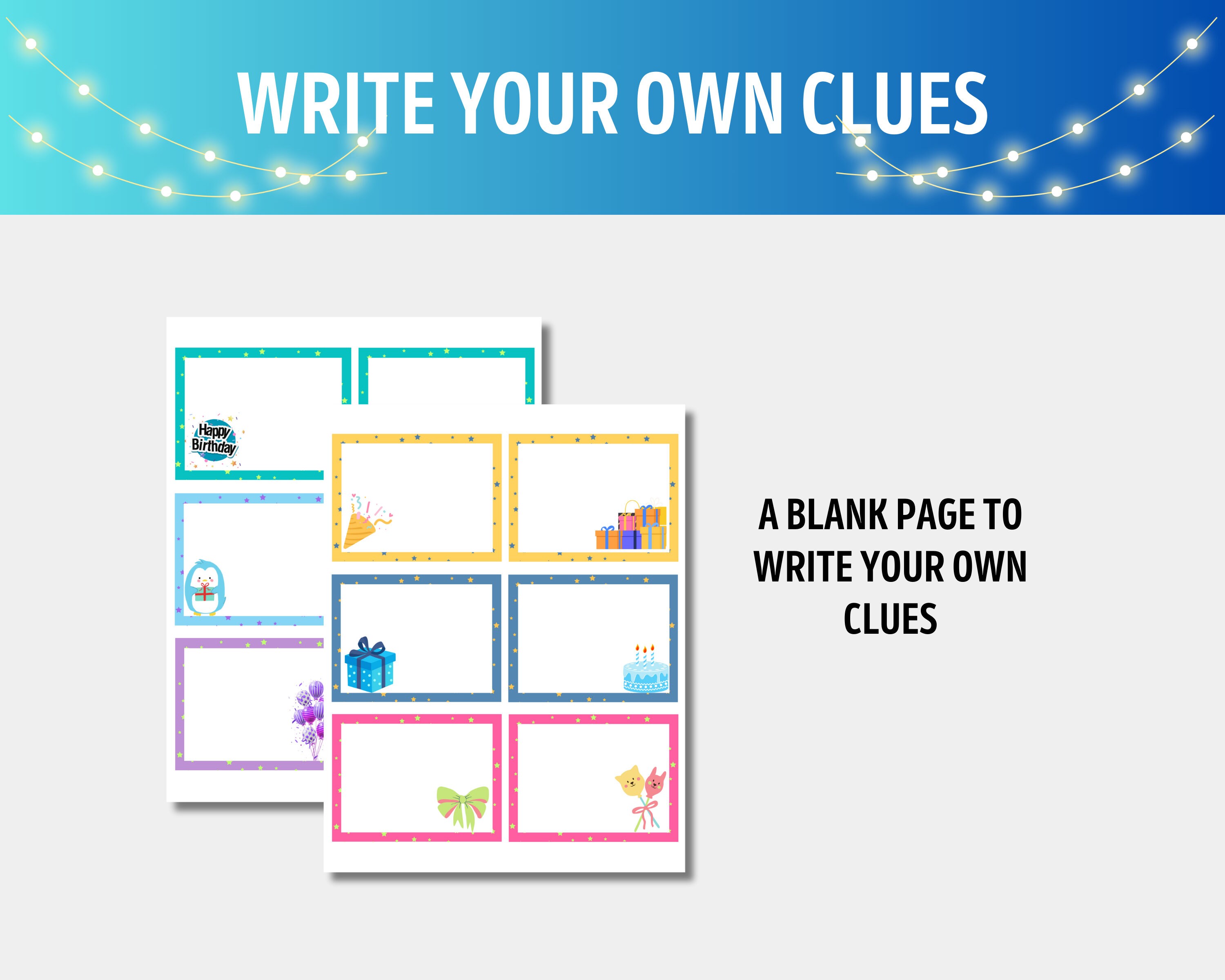 24 Birthday Scavenger Hunt Clues: Birthday Games | Treasure Hunt ...