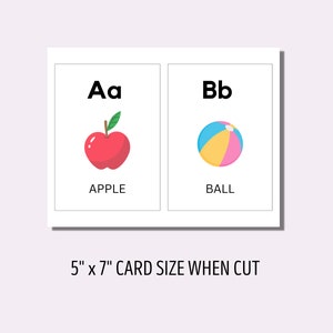 ABC Flashcards Printable: Montessori Preschool Letters (digital ...