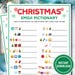Christmas Emoji Pictionary Game: Printable Party Activity | Fun ...