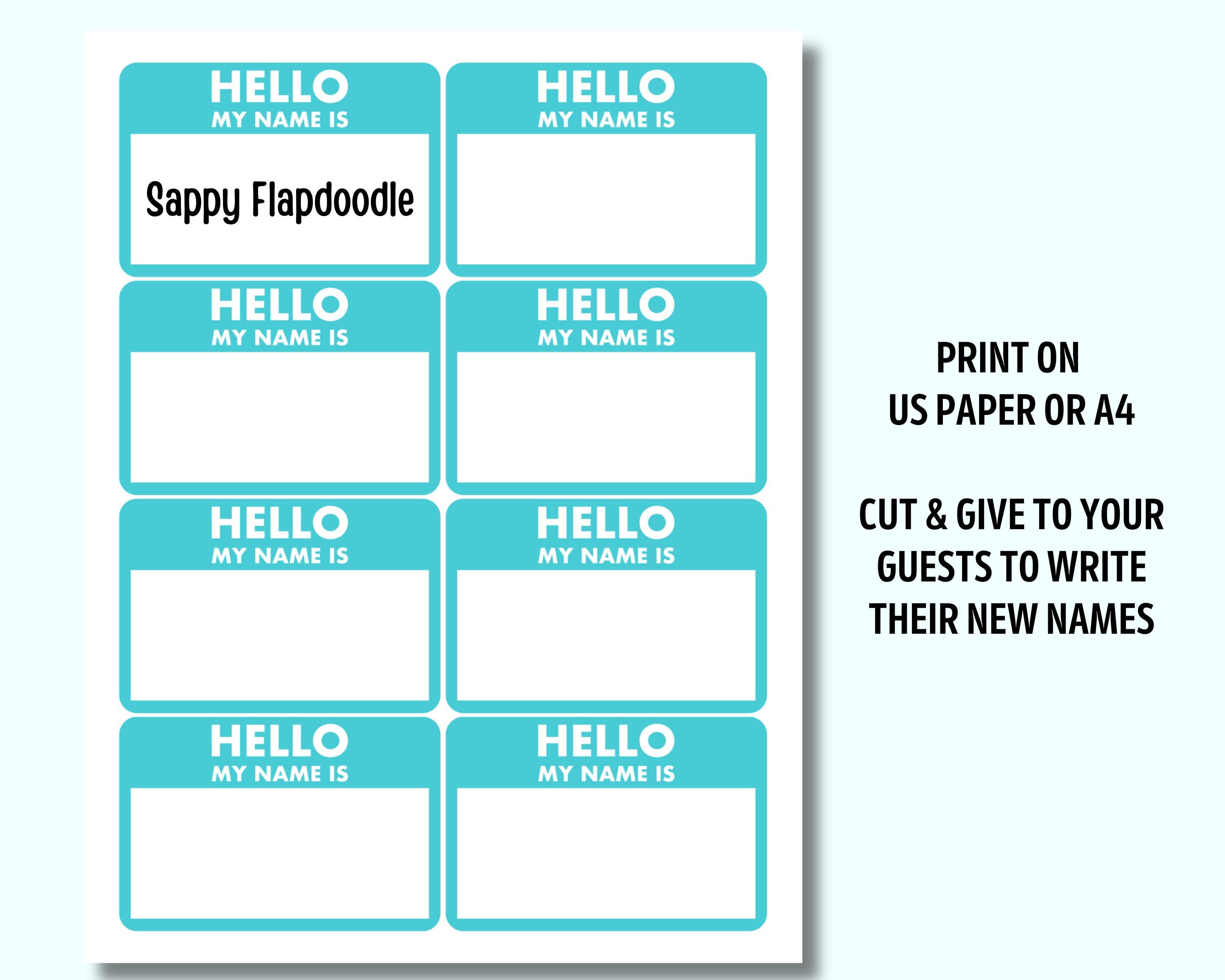 Birthday Name Game: Fun Party Activity (digital Download) - Etsy