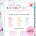 Birthday Name Game: Fun Party Activity (digital Download) - Etsy