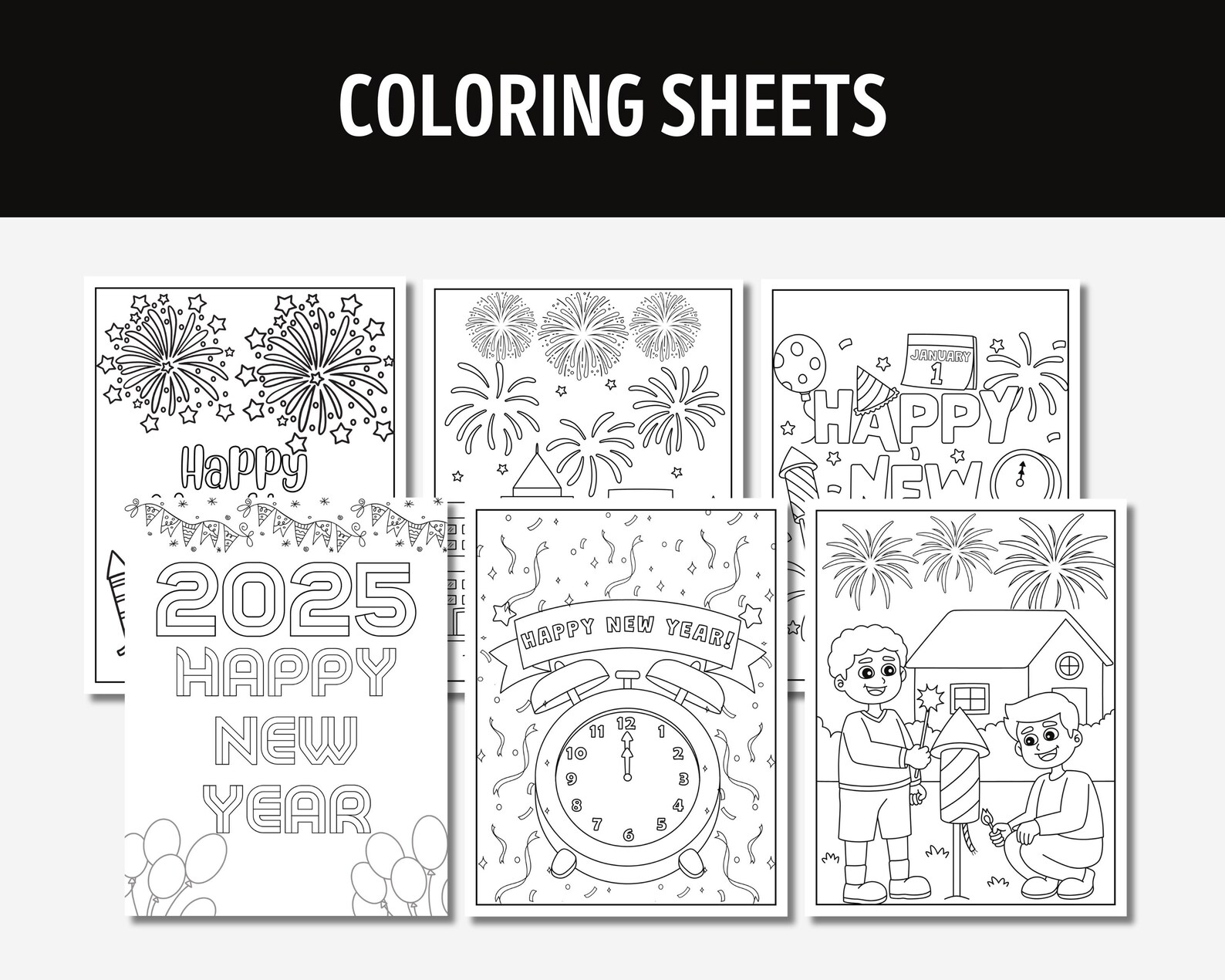 Kid New Years Activity 2025 | Printable New Year's Game | New Year's ...