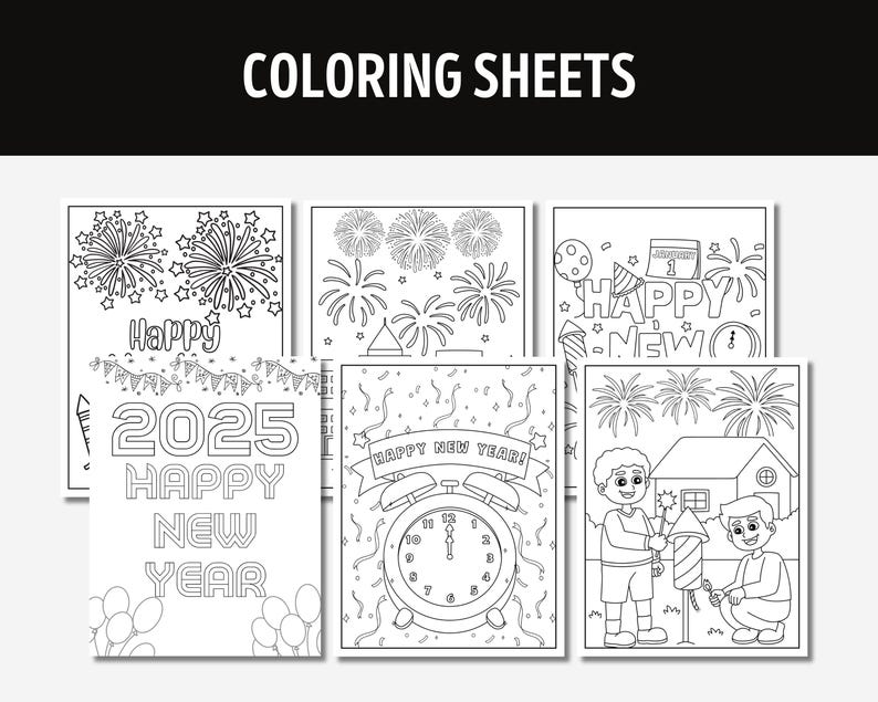 Kid New Years Activity 2025 | Printable New Year's Game | New Year's ...