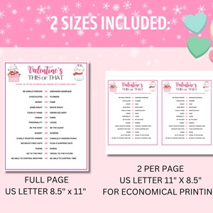 Valentine's This or That Game Printable Valentine Games Digital ...