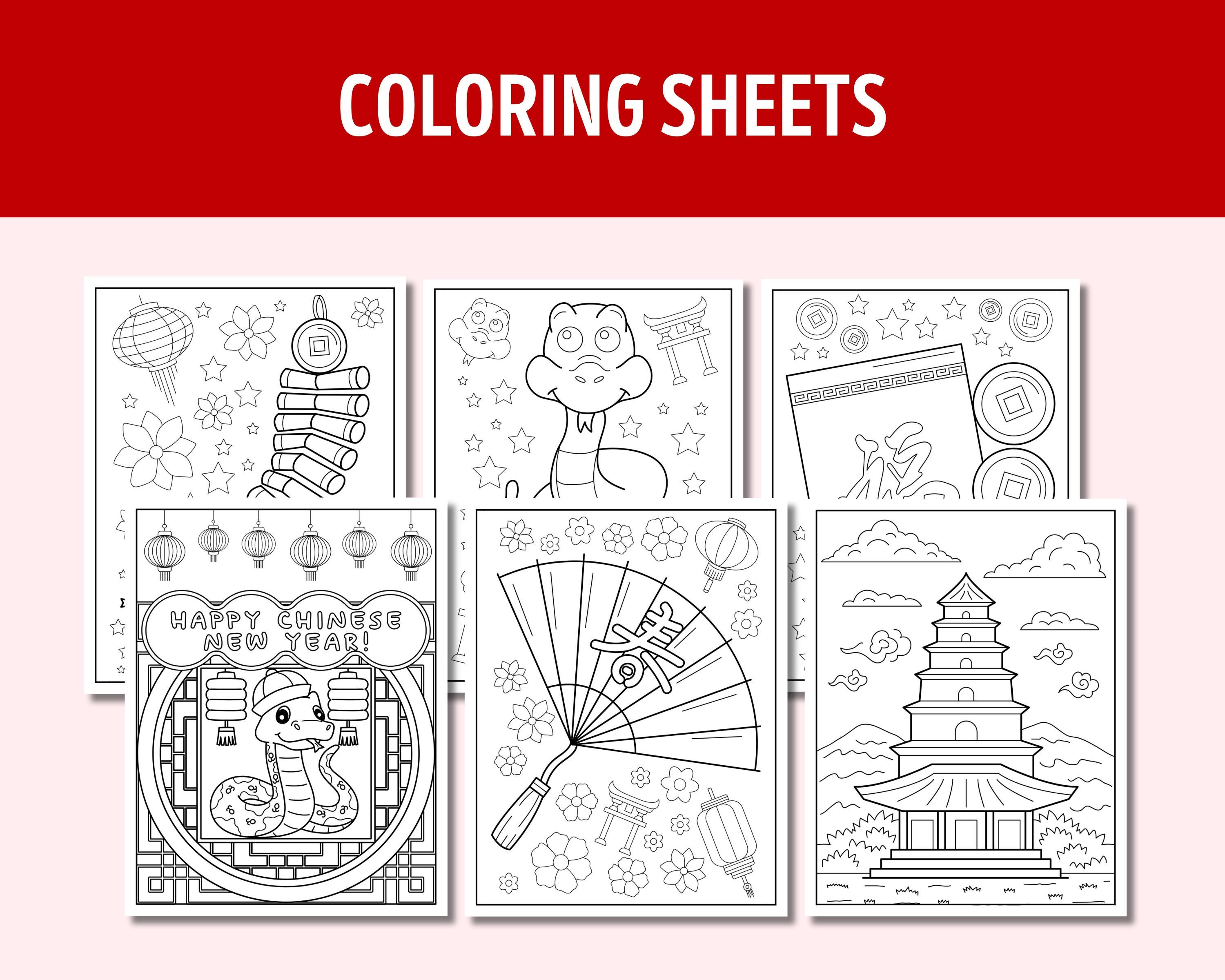 Kids Chinese New Year Activity | Printable Lunar New Year's Game ...