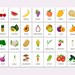 Kids Fruits and Vegetables Flashcards Printable, Fruit Printable ...