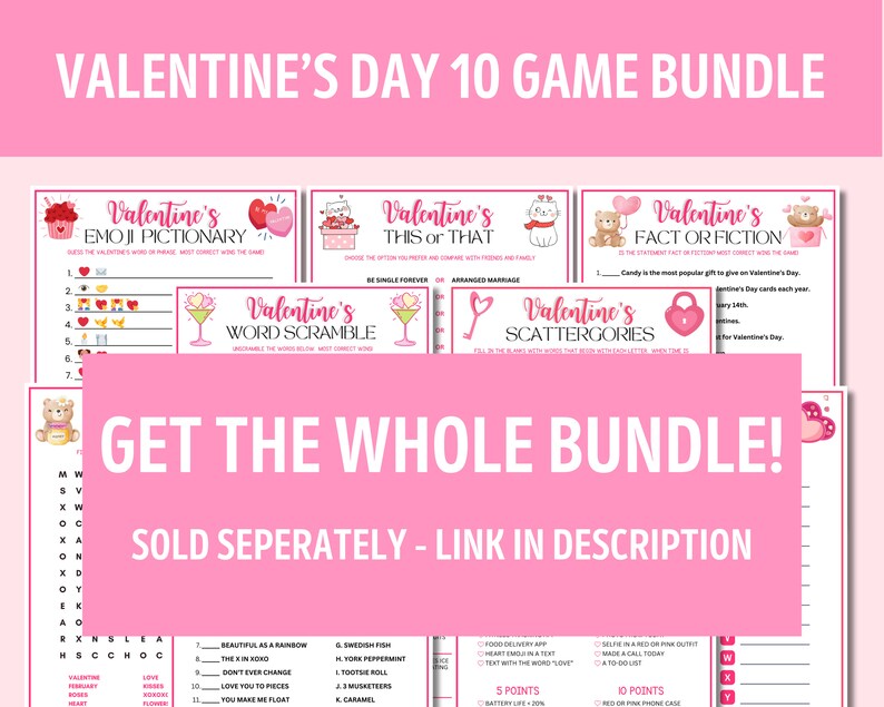 Valentine's This or That Game Printable Valentine Games Digital ...