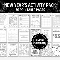 New Year 2026 Disco Ball Goal Setting Writing Kids Craft Activity ...