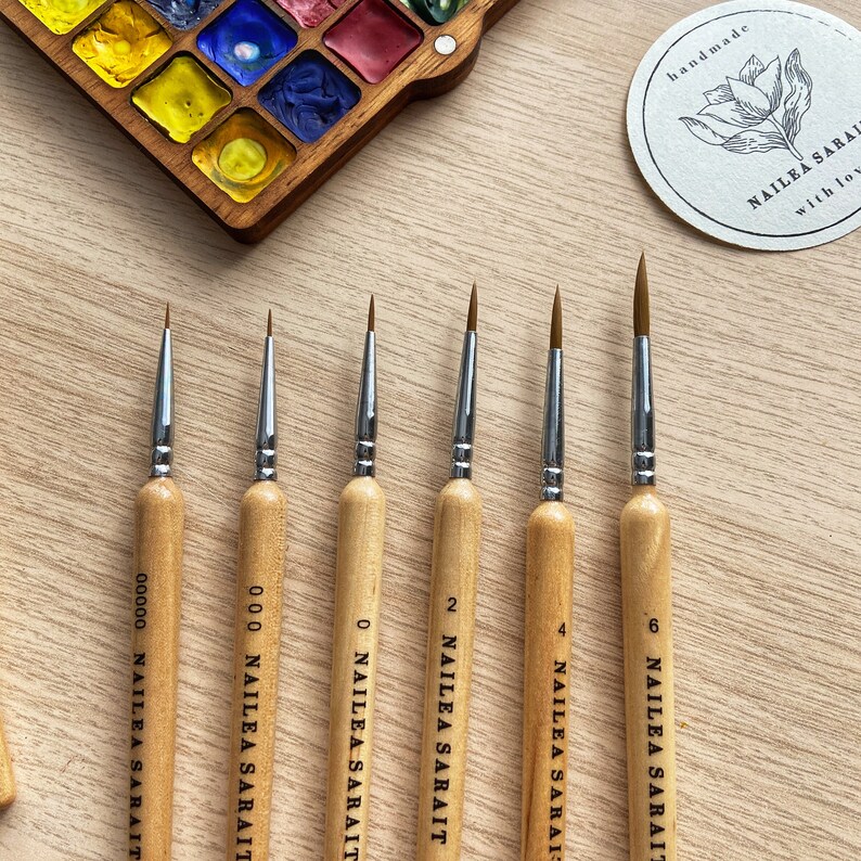 Set of Watercolor Brushes - Etsy