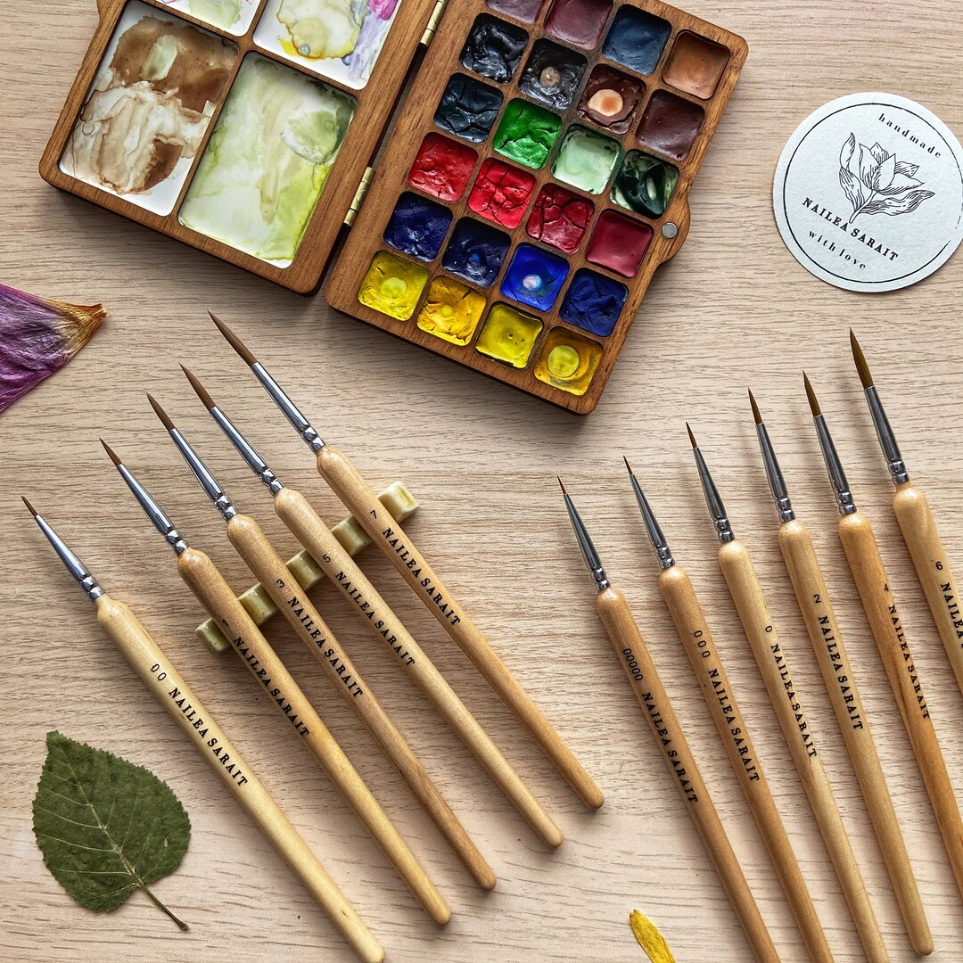 Set of Watercolor Brushes - Etsy