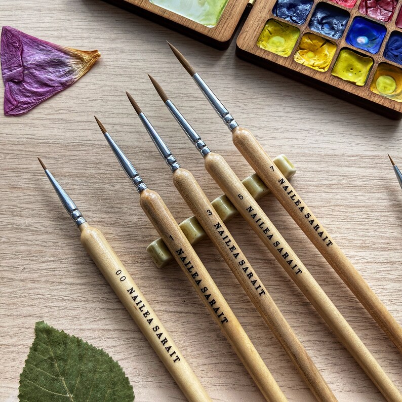 Set of Watercolor Brushes - Etsy