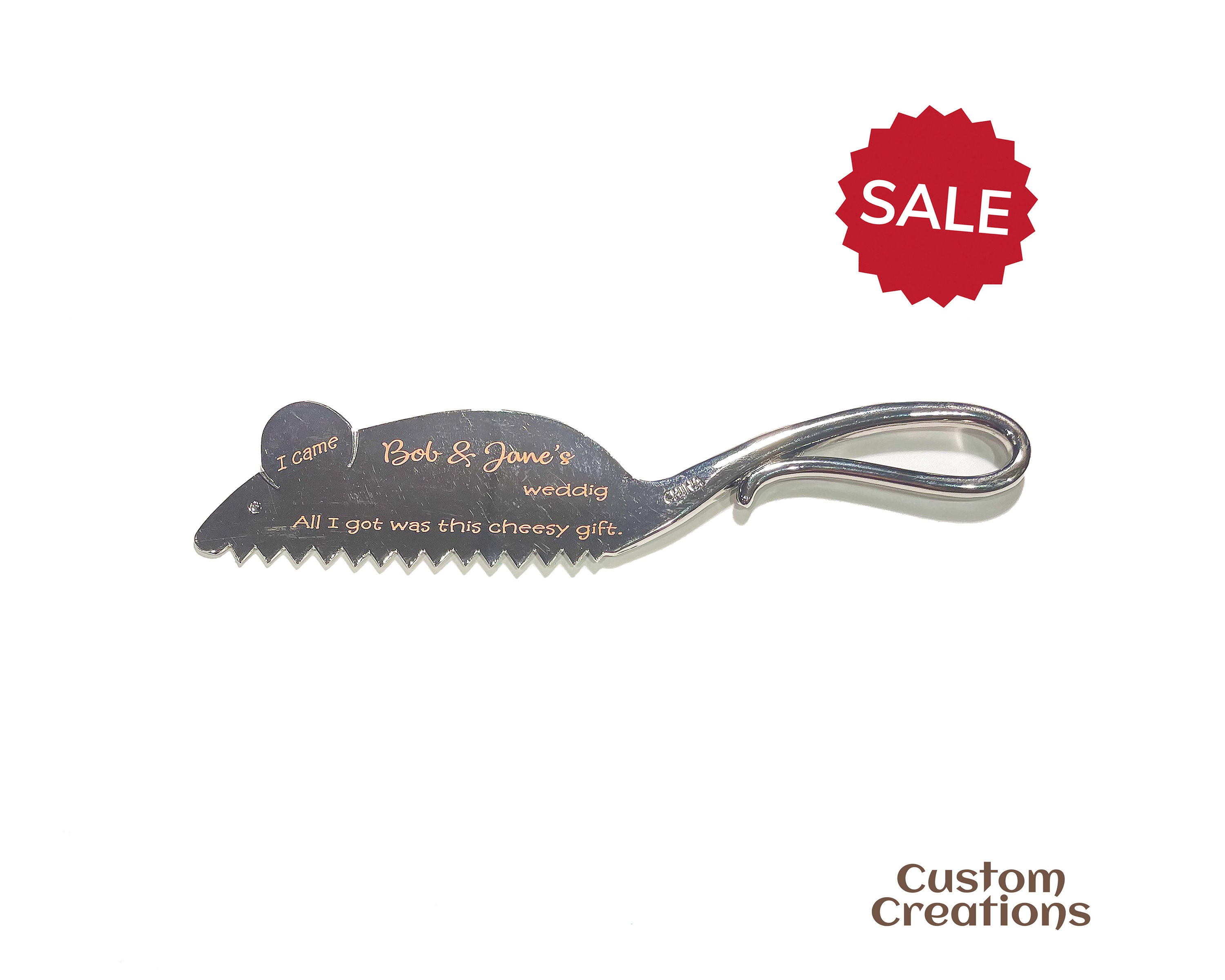 Customizable Silver Color Mouse Cheese Knife Gift Personalized Silver ...