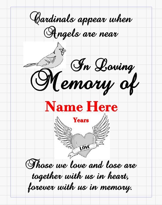 Laser Engraved Custom Name Date Memorial Plaque | Personalized in ...