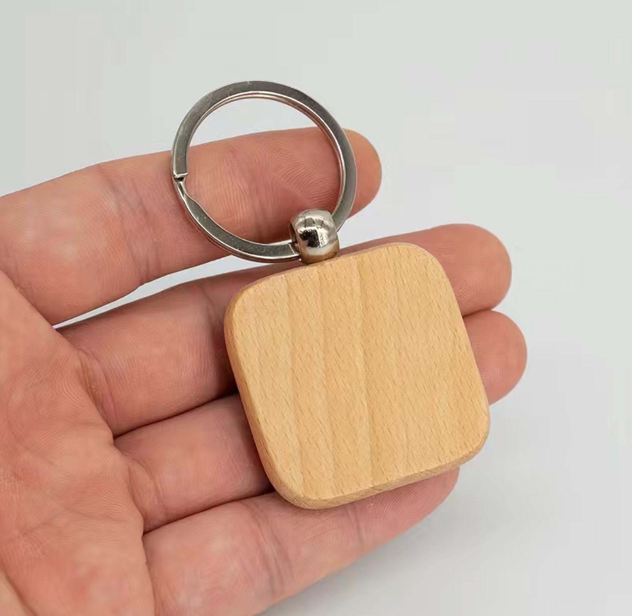 Personalized Wooden Keychain With Laser Engraving | Custom Engraved ...
