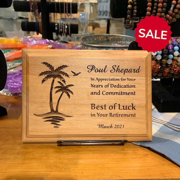 Retirement Plaque - Etsy