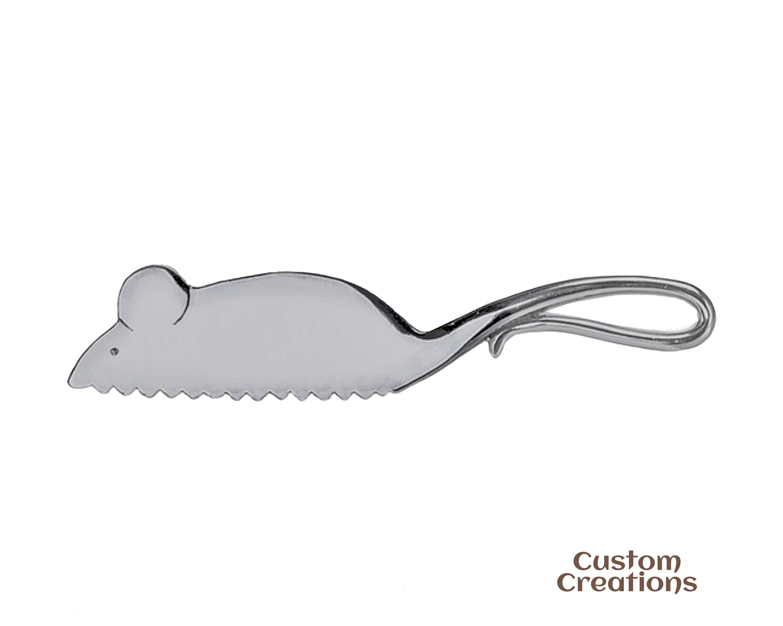 Customizable Silver Color Mouse Cheese Knife Gift Personalized Silver ...