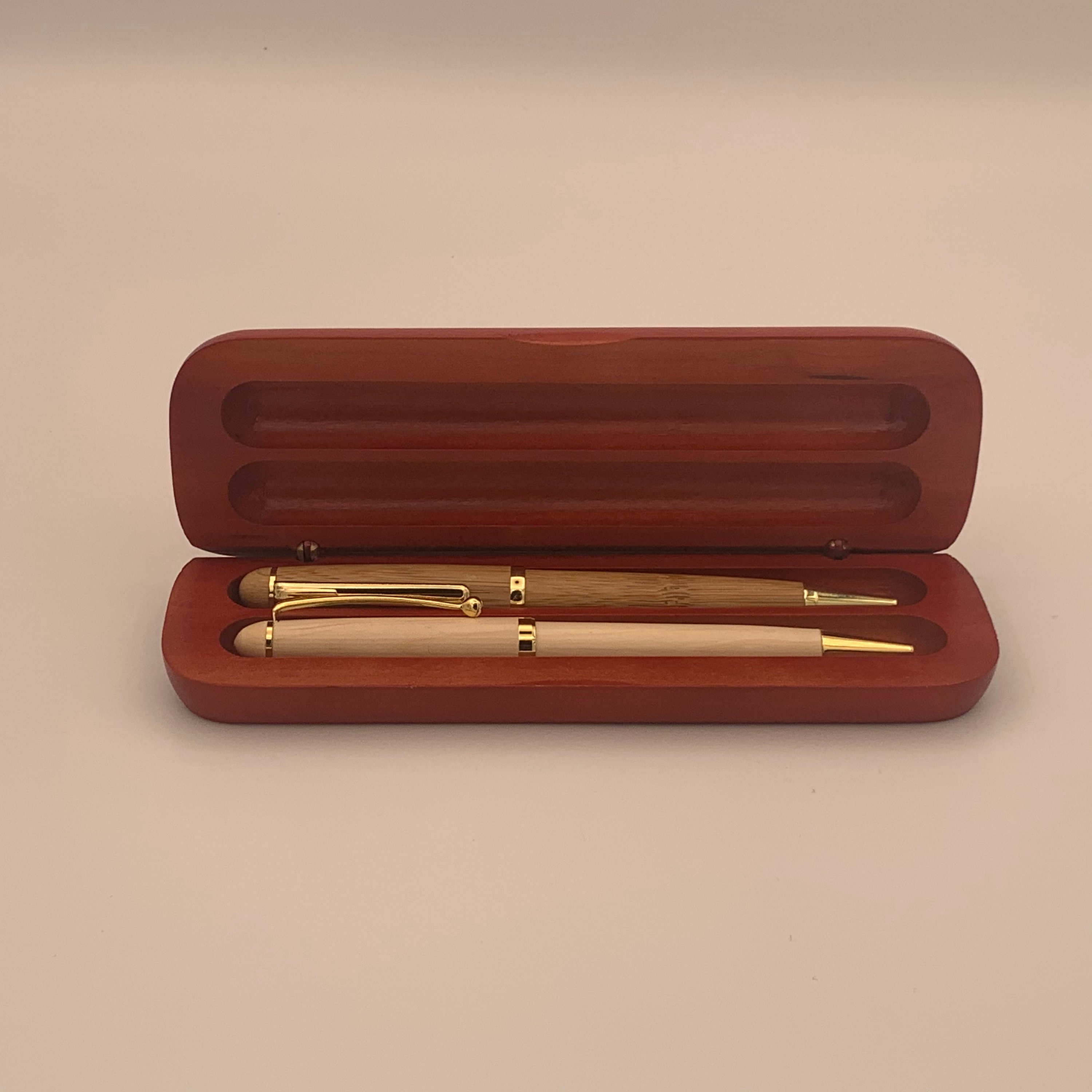 Personalized Pen Case With Custom Laser Engraving | Customizable Wooden ...