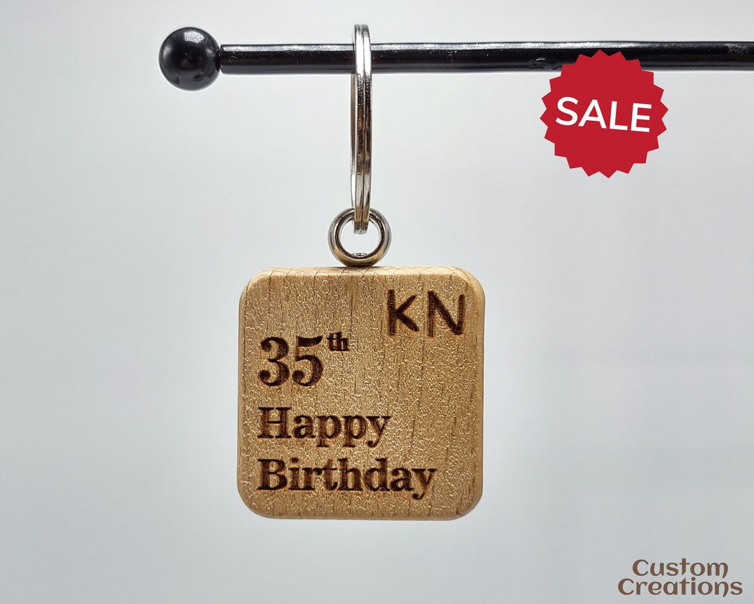 Personalized Wooden Keychain With Laser Engraving | Custom Engraved ...