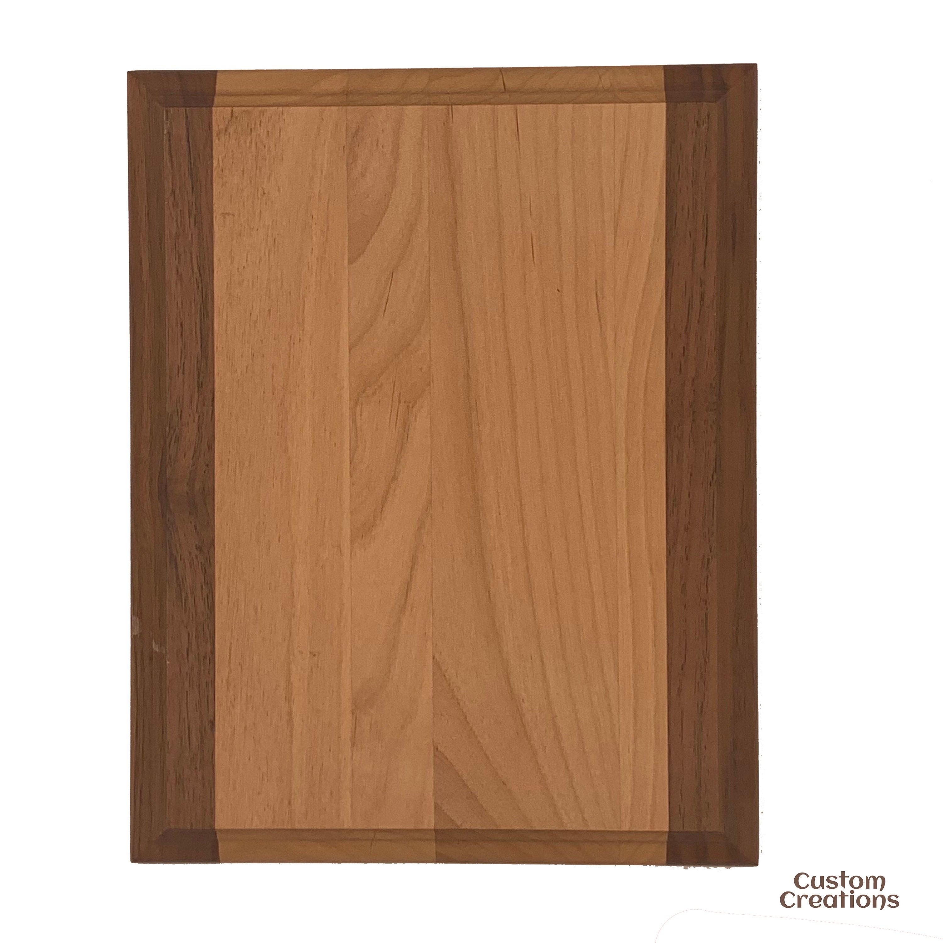 Customizable Engraved Red Alder and Walnut Edge Plaque | Personalized ...